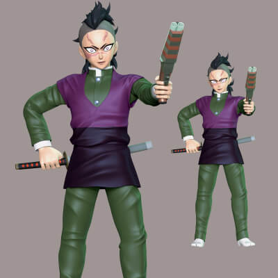 Genya Shinazugawa - Demon Slayer 3D Model by lovemodel