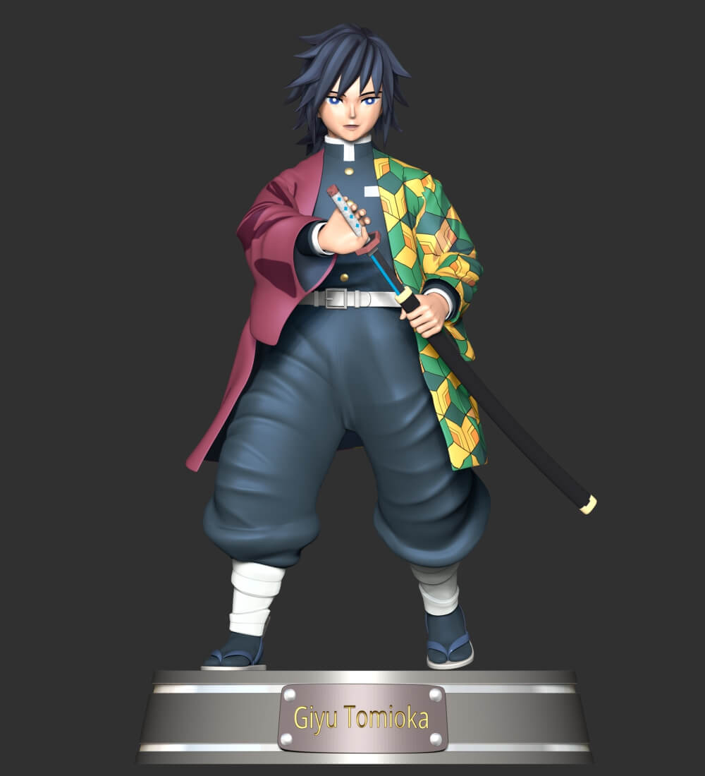 Giyu Tomioka - Demon Slayer: Kimetsu No Yaiba 3D Model by lovemodel