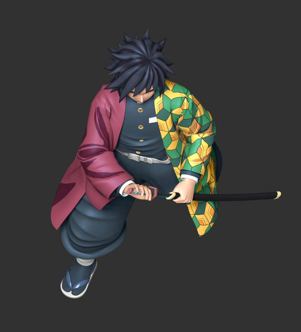 Giyu Tomioka - Demon Slayer: Kimetsu No Yaiba 3D Model by lovemodel