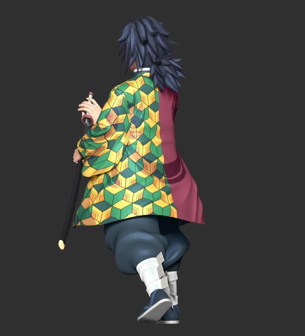 Giyu Tomioka - Demon Slayer: Kimetsu No Yaiba 3D Model by lovemodel