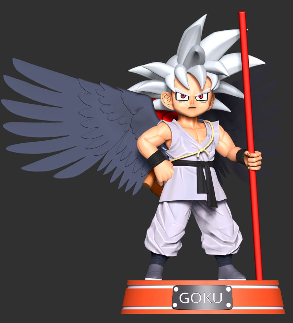 Goku Seraphim - Dragon Ball 3D Model by lovemodel