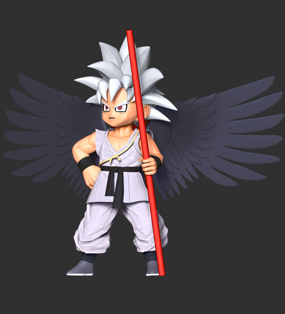 Goku Seraphim - Dragon Ball 3D Model by lovemodel