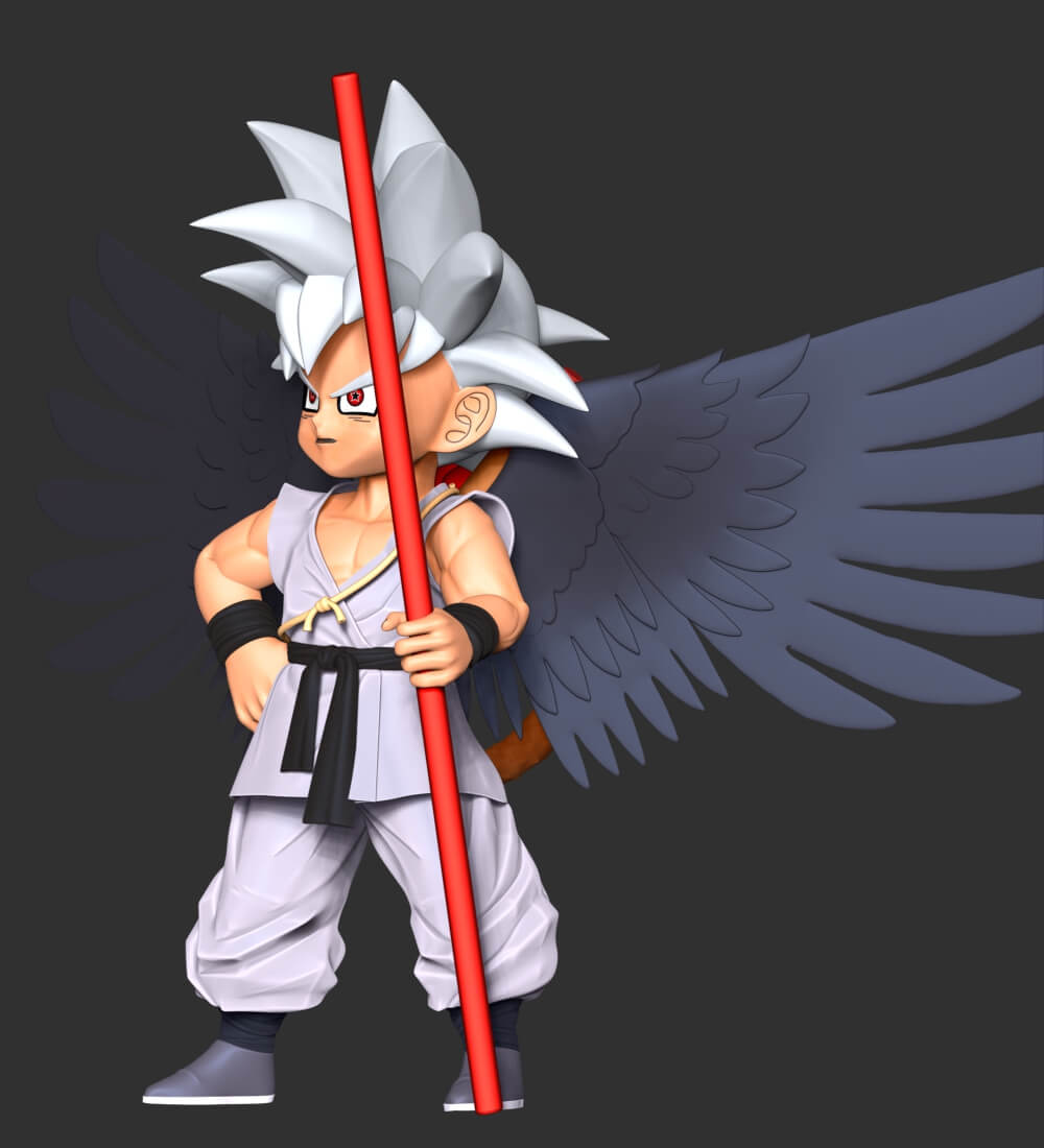 Goku Seraphim - Dragon Ball 3D Model by lovemodel