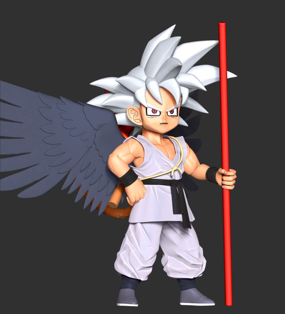 Goku Seraphim - Dragon Ball 3D Model by lovemodel