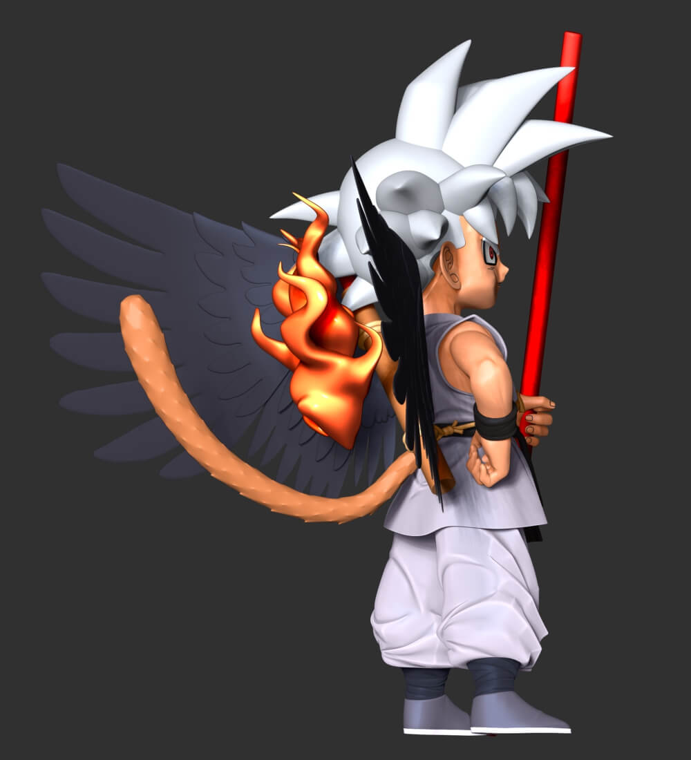 Goku Seraphim - Dragon Ball 3D Model by lovemodel