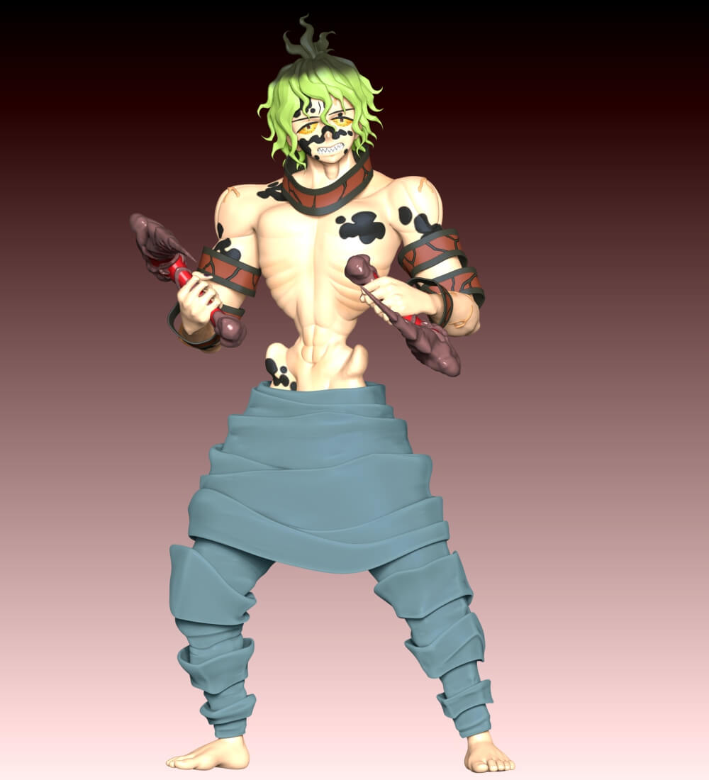 Gyutaro - Demon Slayer 3D Model by lovemodel