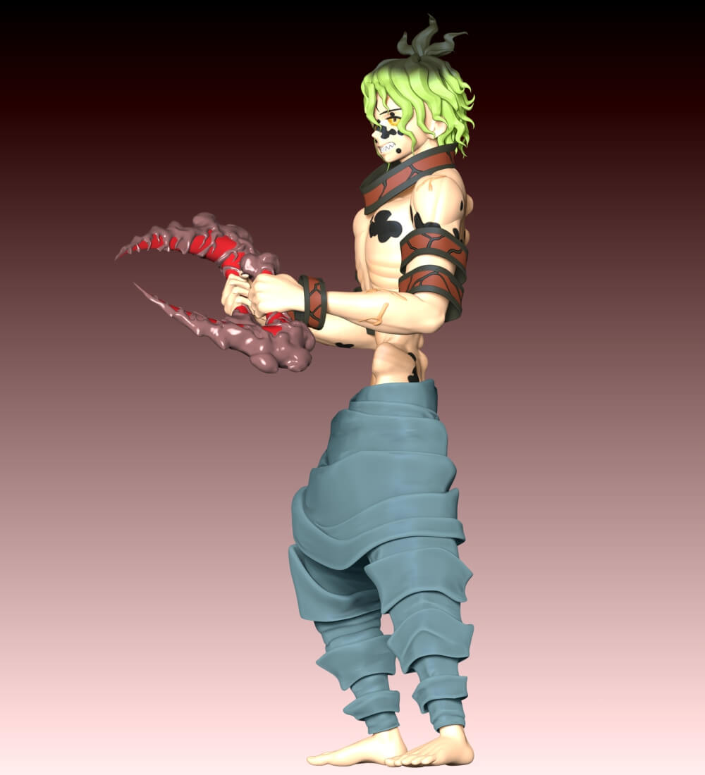 Gyutaro - Demon Slayer 3D Model by lovemodel