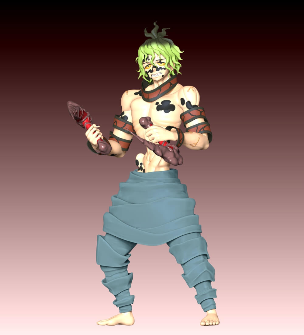 Gyutaro - Demon Slayer 3D Model by lovemodel