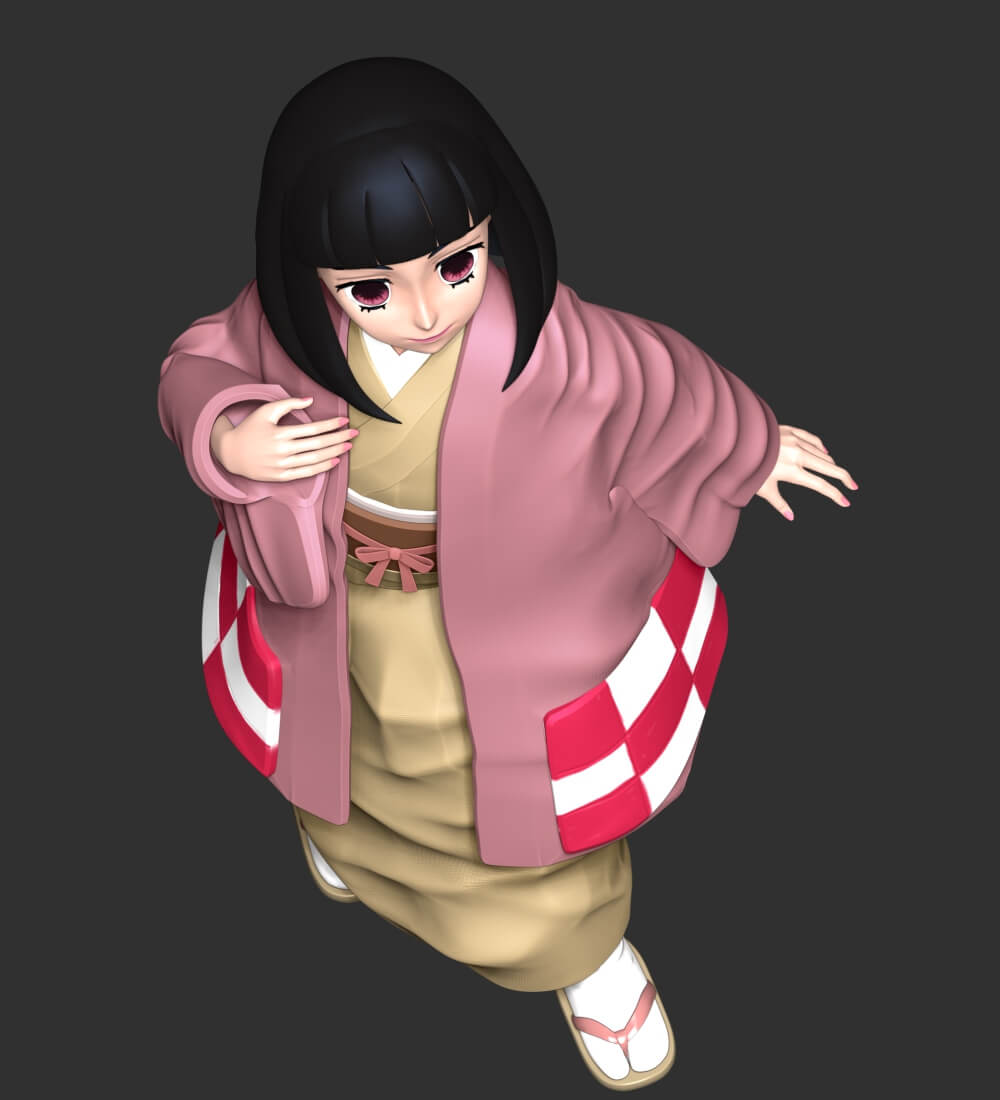 Hanako Kamado Demon Slayer Kimetsu No Yaiba - 3D Model by lovemodel