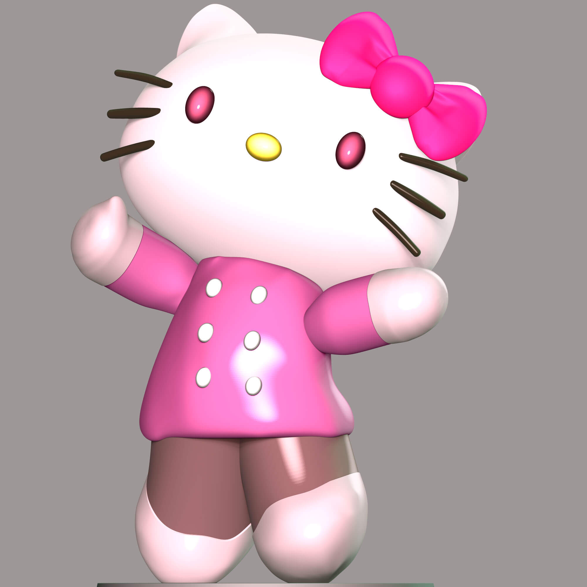 Hello Kitty Fanart - 3D Model by lovemodel