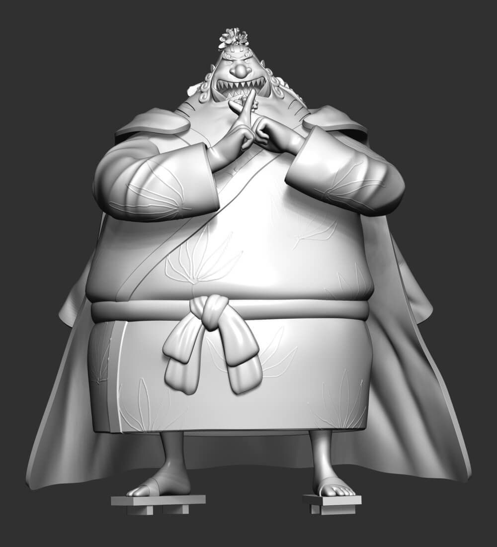 Jinbe - One Piece 3D Print Model by lovemodel