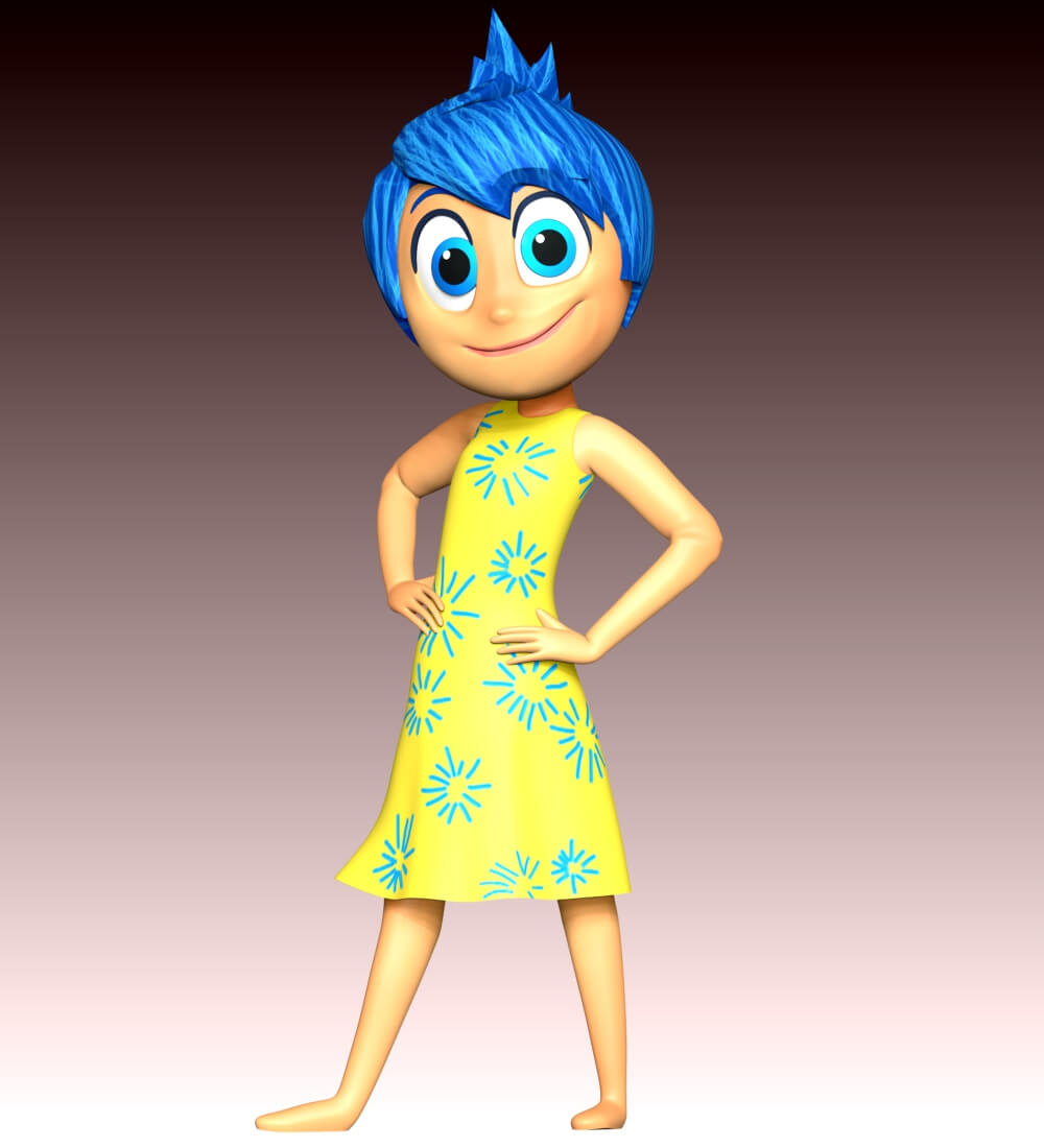 Joy - Inside Out 3D Model by lovemodel
