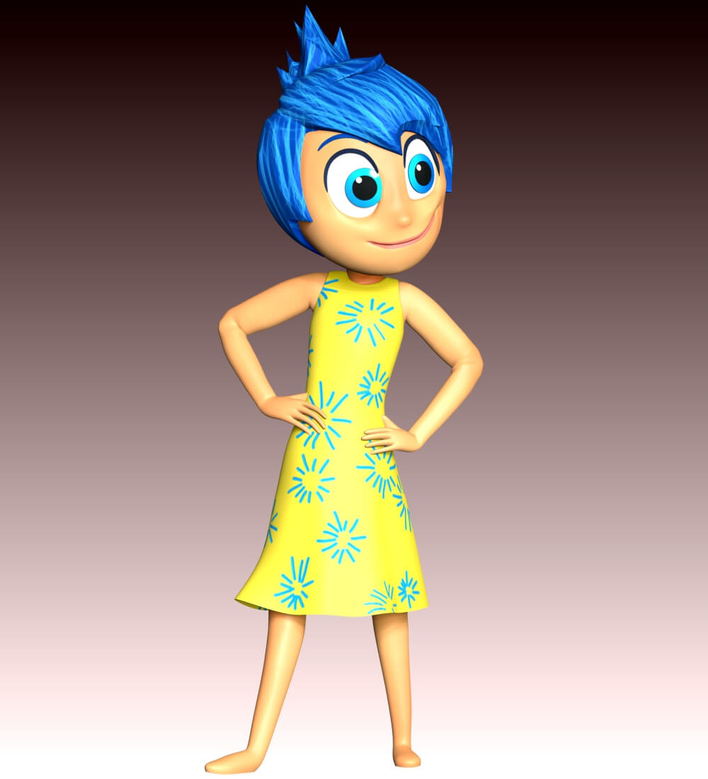 Joy - Inside Out 3D Model by lovemodel
