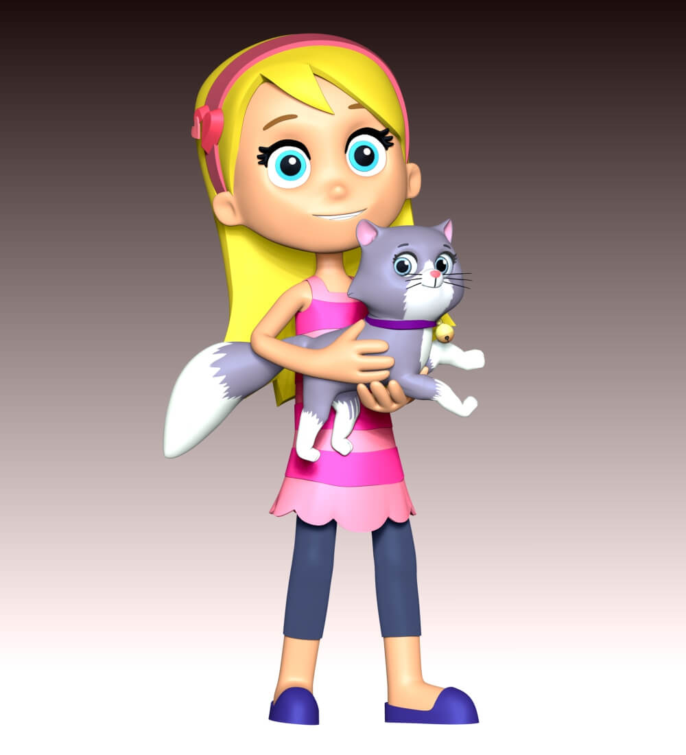 Katie And Cali Cat Paw Patrol 3d Model By Lovemodel