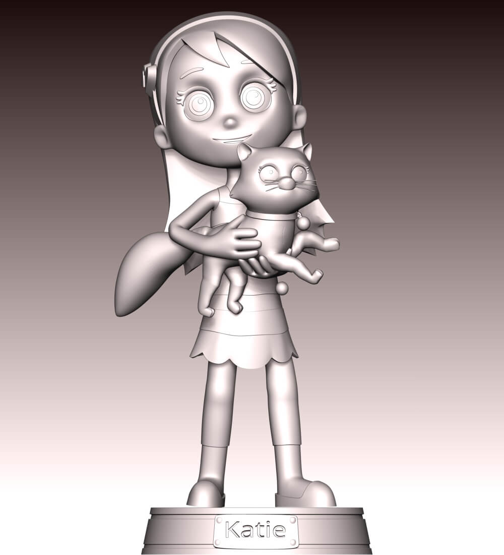 Katie And Cali Cat Paw Patrol 3d Model By Lovemodel
