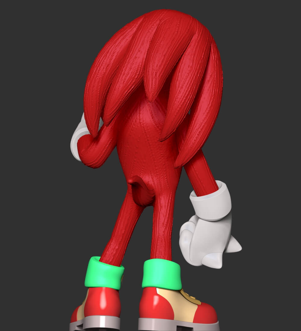 Knuckles - Sonic The Hedgehog 3D Print Model by lovemodel