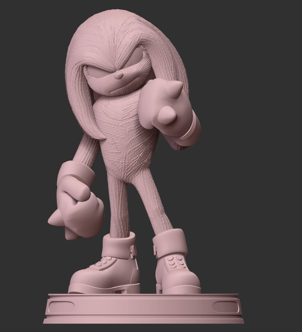Knuckles - Sonic The Hedgehog 3D Model by lovemodel