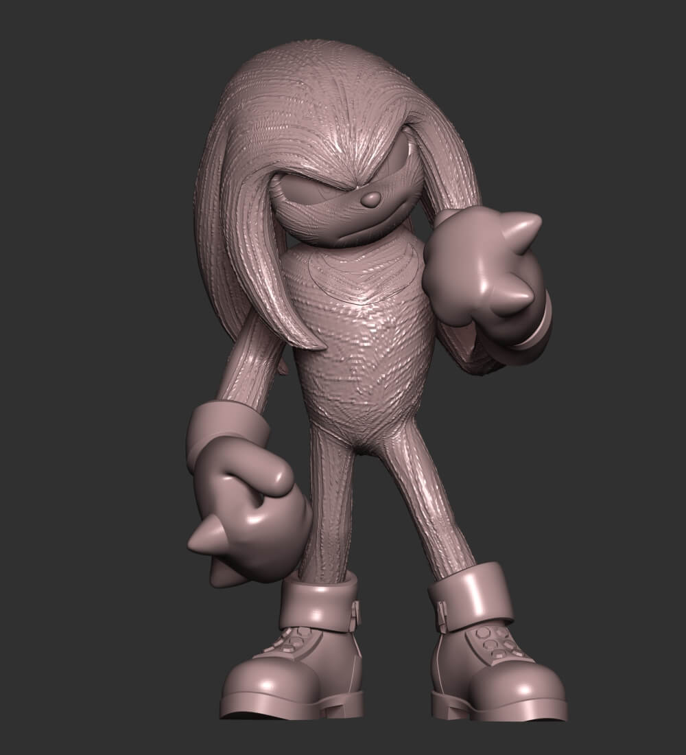 Knuckles - Sonic The Hedgehog 3D Print Model by lovemodel