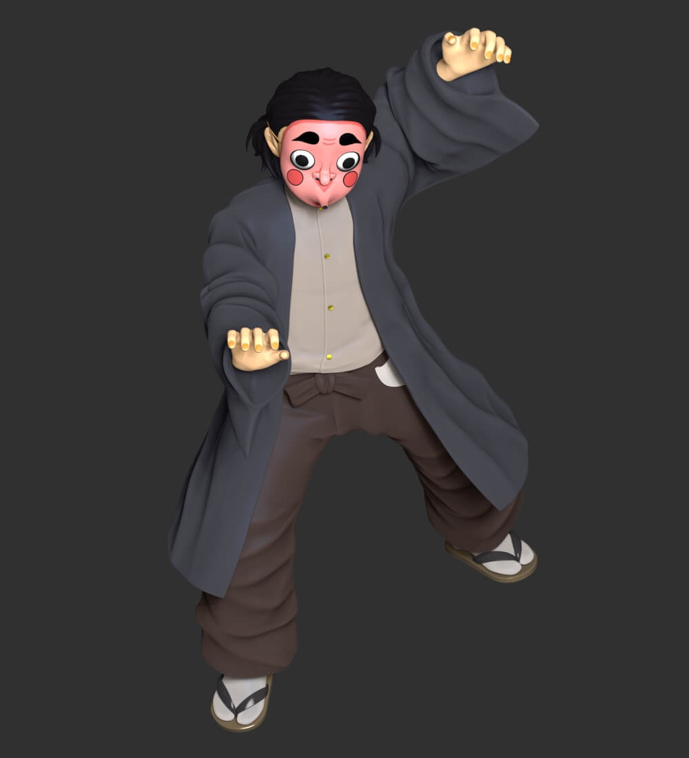 Kozo Kanamori - Demon Slayer: Kimetsu No Yaiba 3D Model by lovemodel