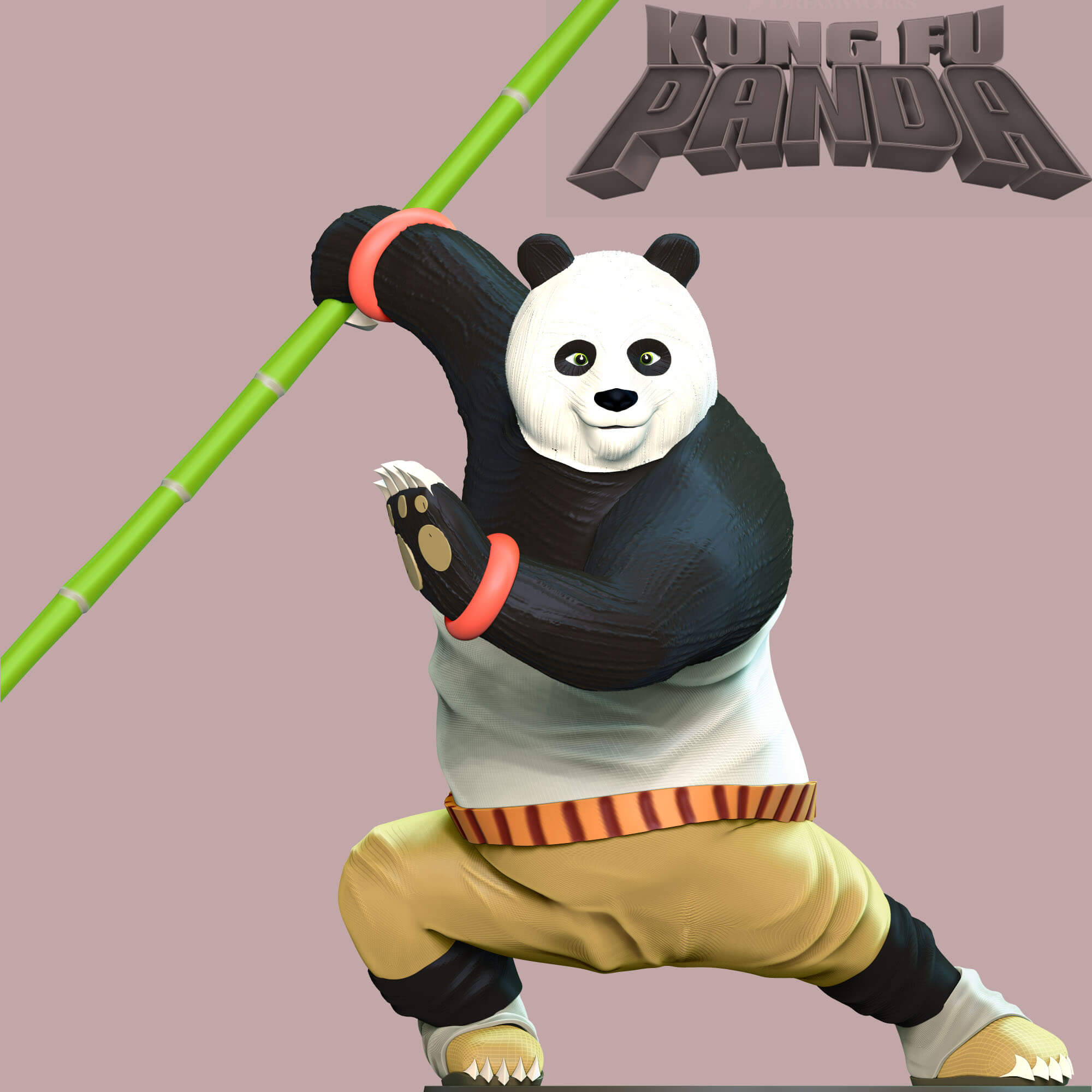 Kung Fu Panda - 3D Model by lovemodel