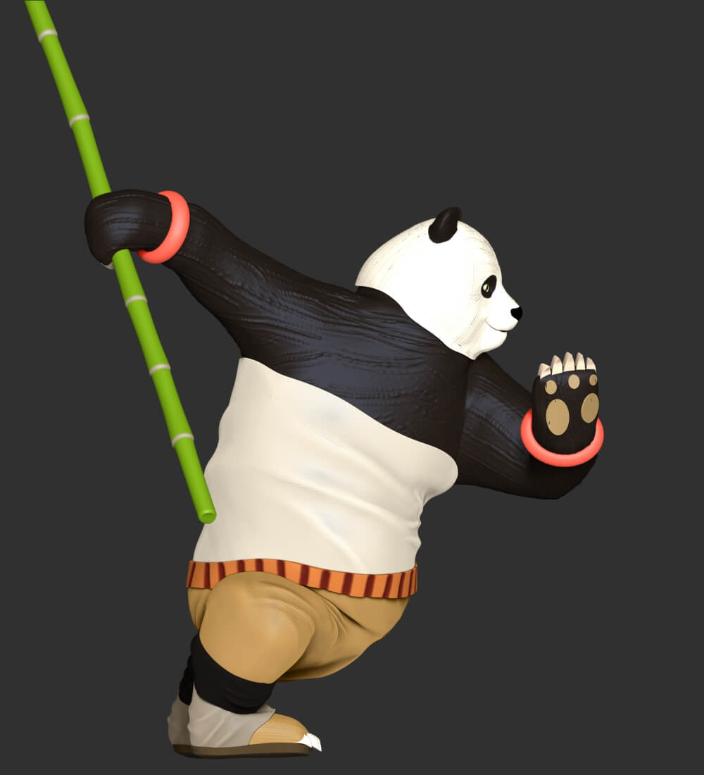 Kung Fu Panda - 3D Print Model by lovemodel