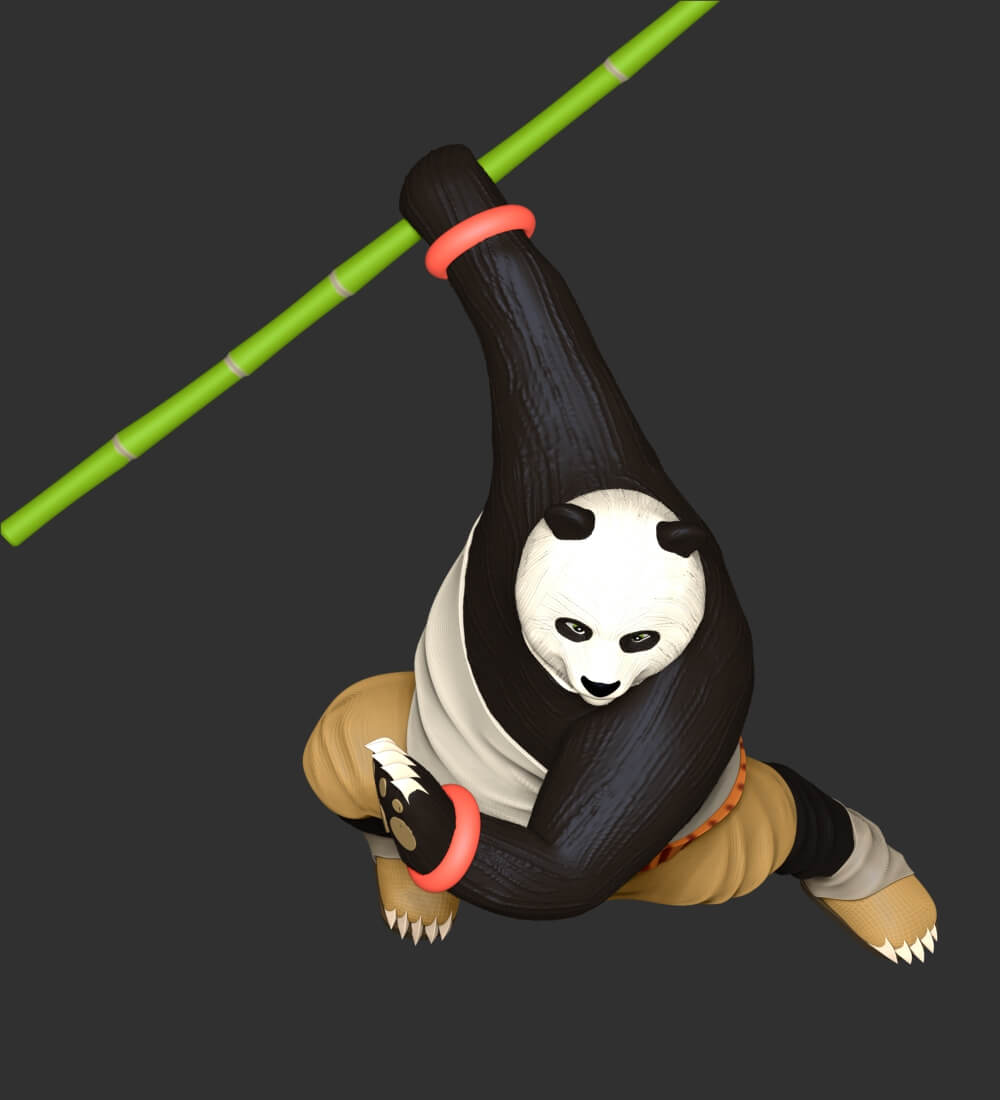Kung Fu Panda - 3D Model by lovemodel