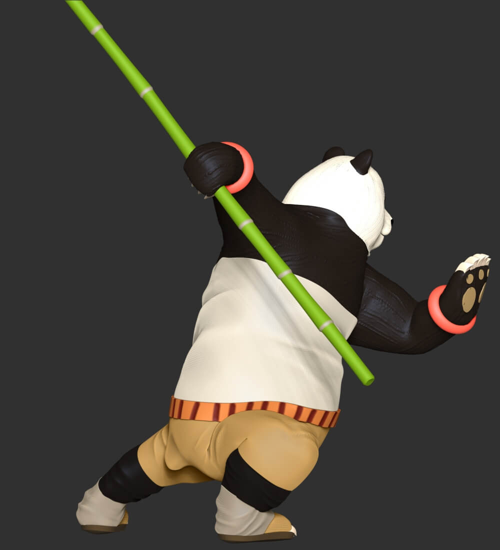 Kung Fu Panda - 3D Print Model by lovemodel