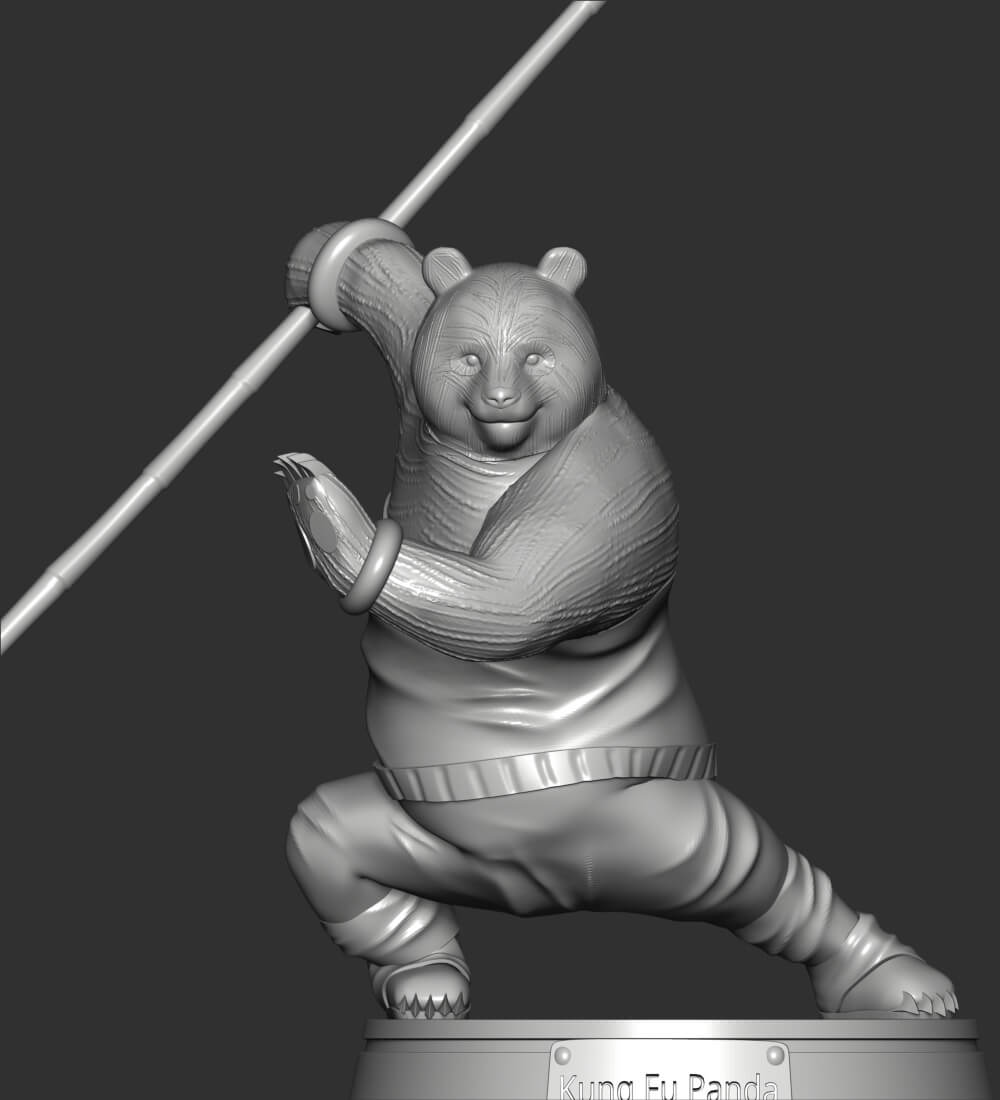 Kung Fu Panda - 3D Print Model by lovemodel