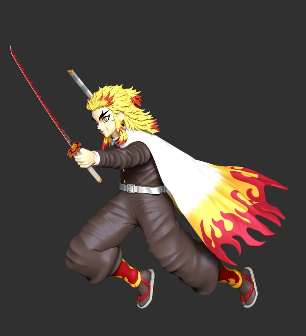 Kyojuro Rengoku - Kimetsu No Yaiba 3D Model by lovemodel