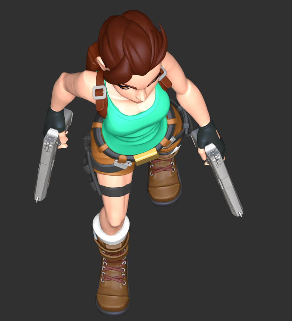 Lara Croft - Tomb Raider Reloaded 3D Print Model by lovemodel