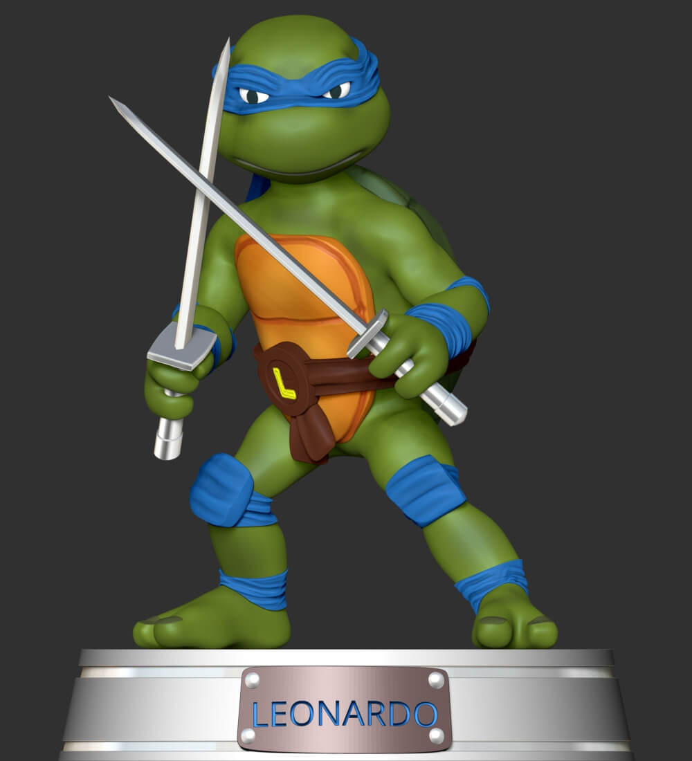 Leonardo - Teenage Mutant Ninja Turtles 3D Model by lovemodel