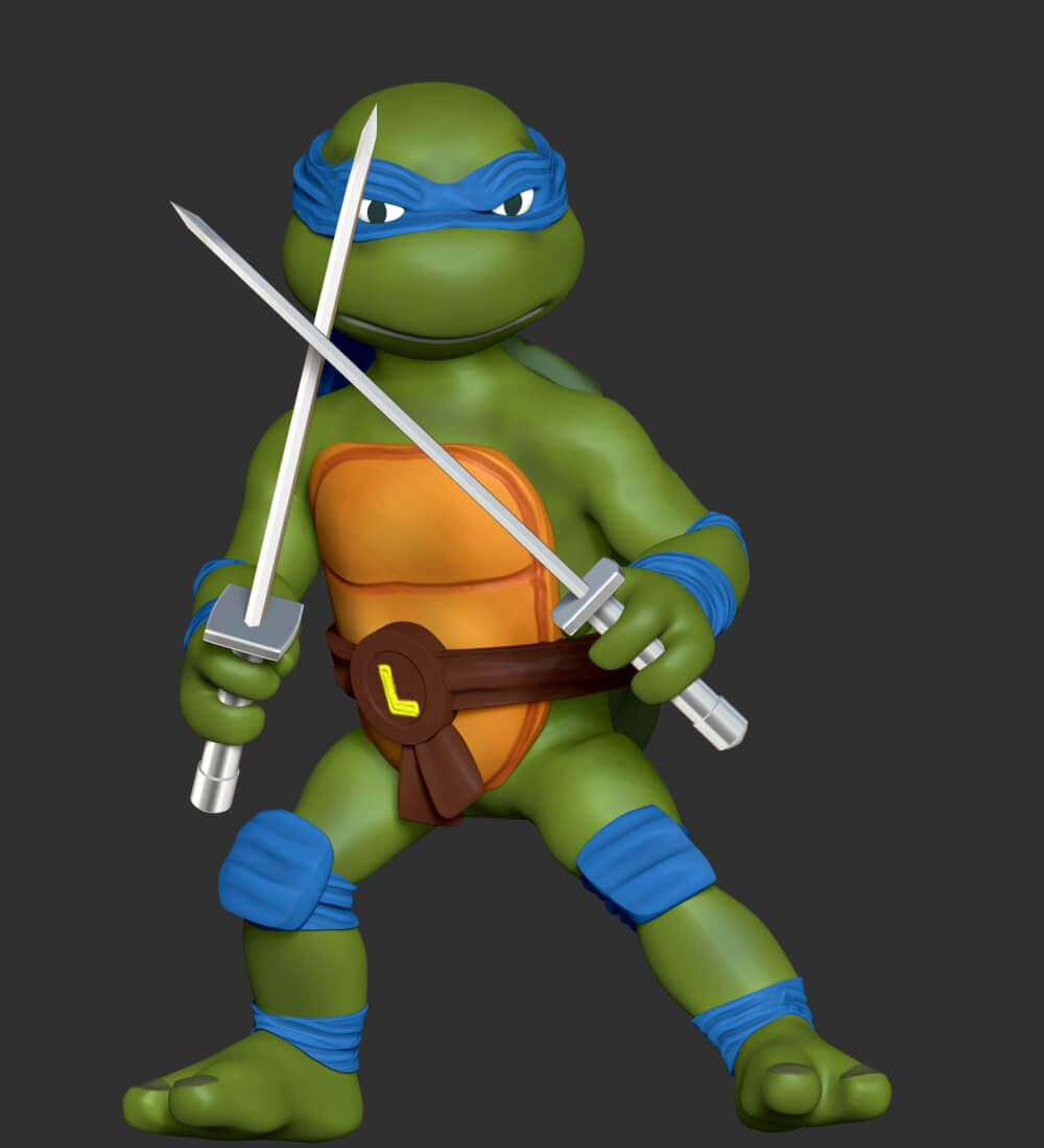 Leonardo - Teenage Mutant Ninja Turtles 3D Model by lovemodel
