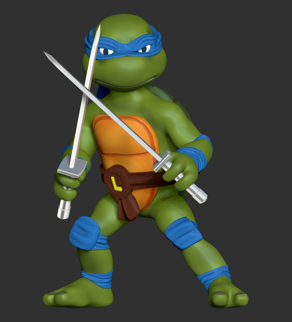 Leonardo - Teenage Mutant Ninja Turtles 3D Model by lovemodel