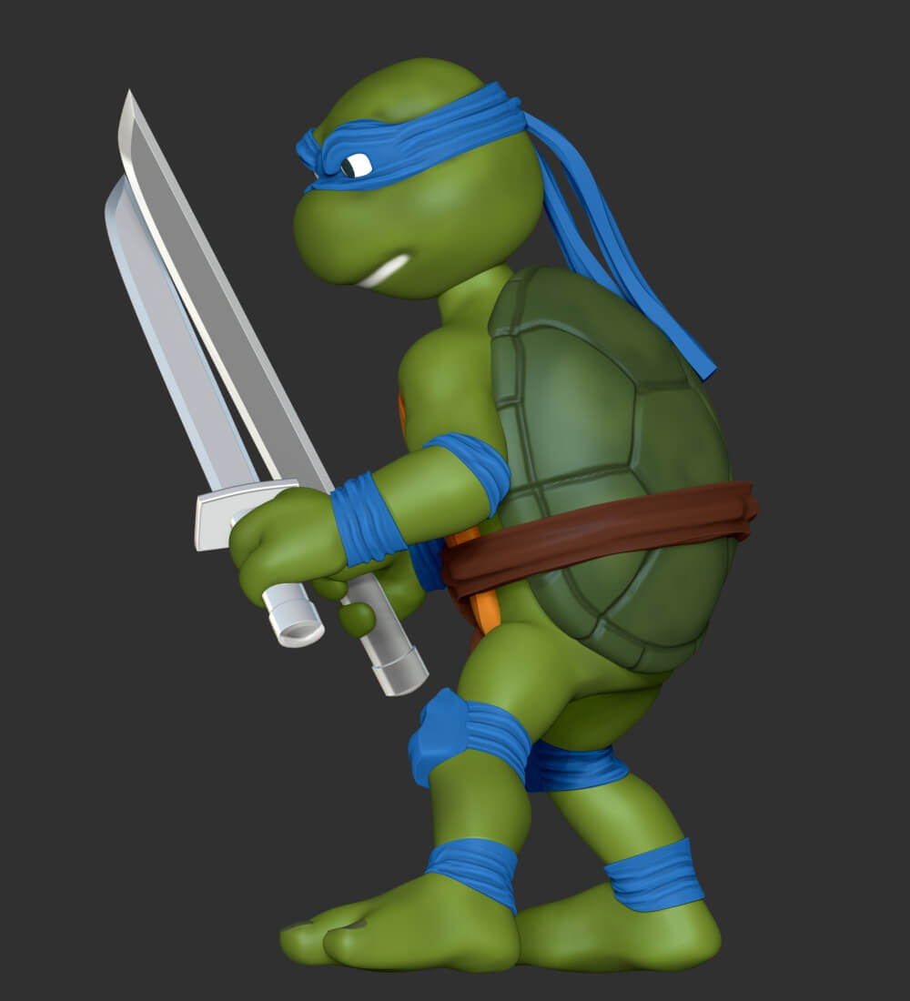 Leonardo - Teenage Mutant Ninja Turtles 3D Model by lovemodel