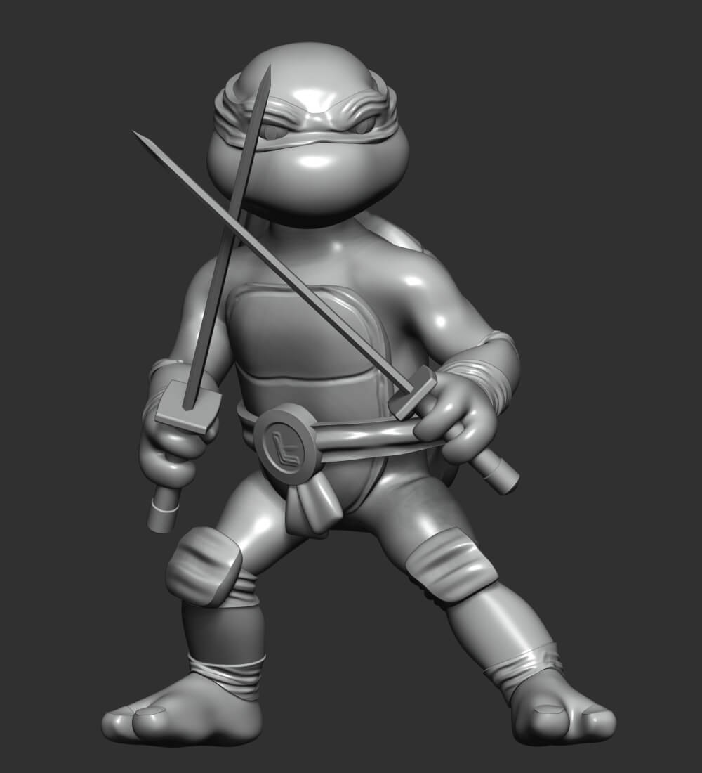 Leonardo - Teenage Mutant Ninja Turtles 3D Model by lovemodel