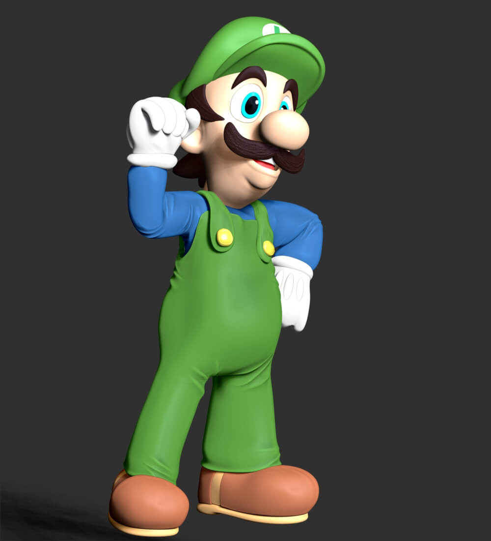 Luigi - The Super Mario 3D Model by lovemodel