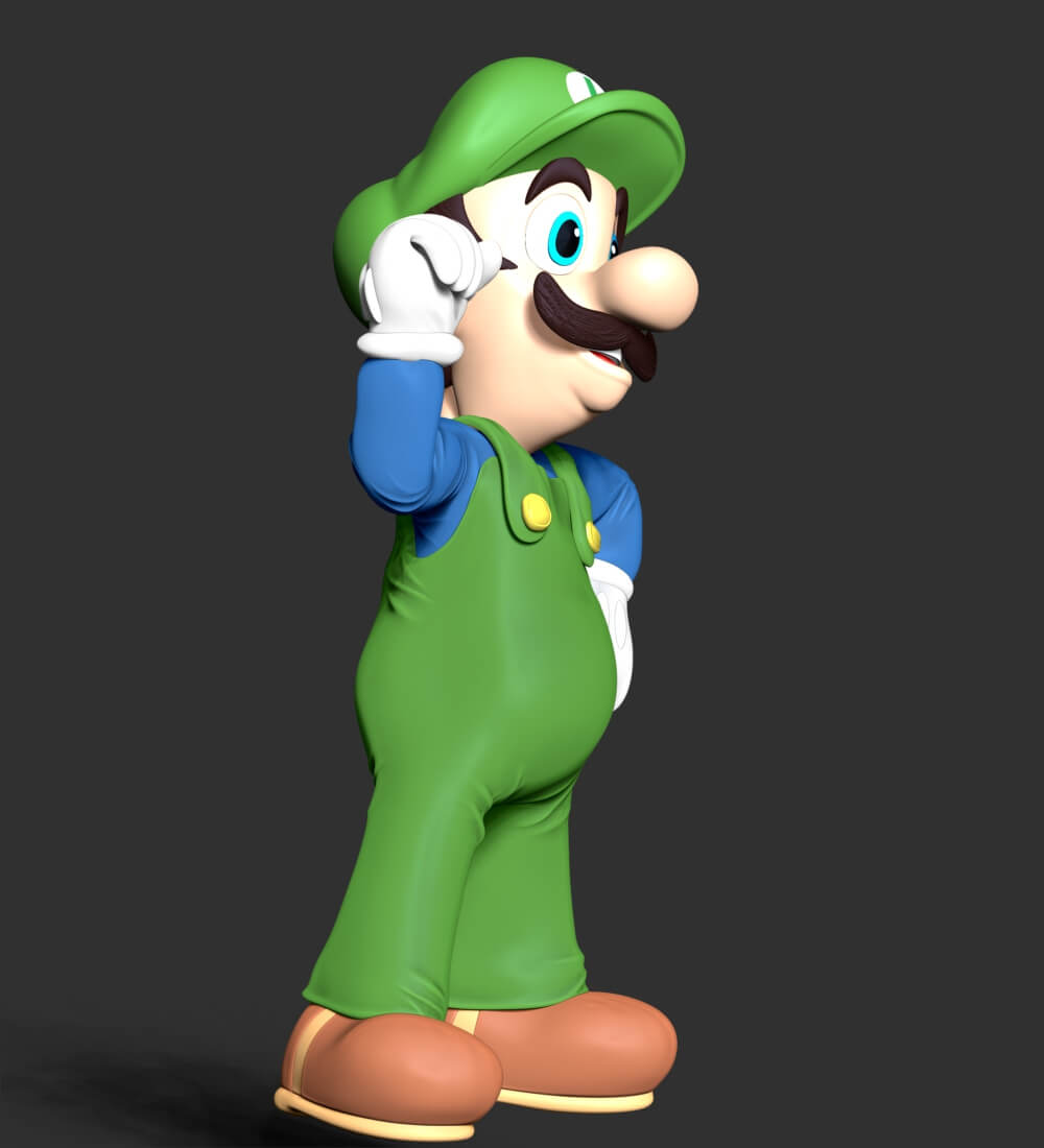Luigi - The Super Mario 3D Model by lovemodel