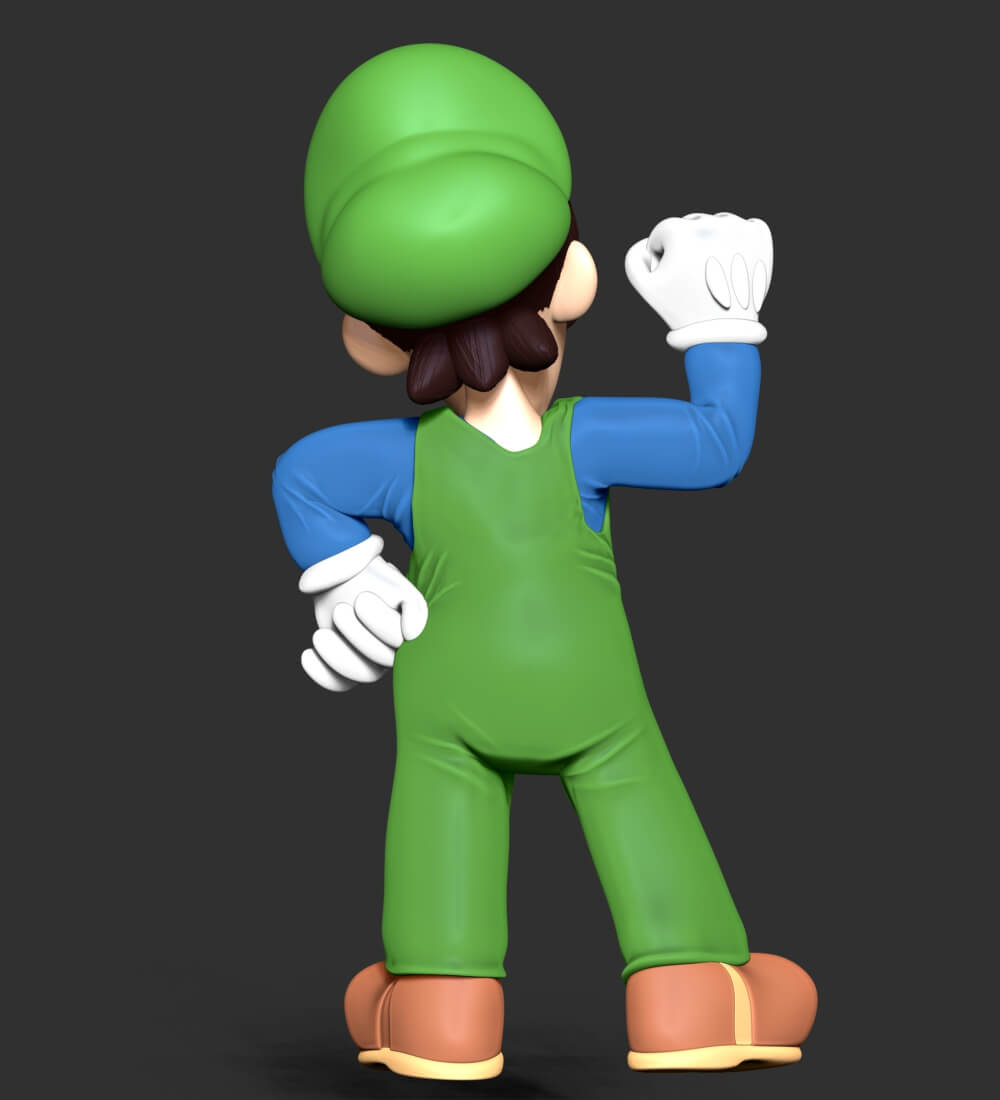 Luigi - The Super Mario 3D Model by lovemodel