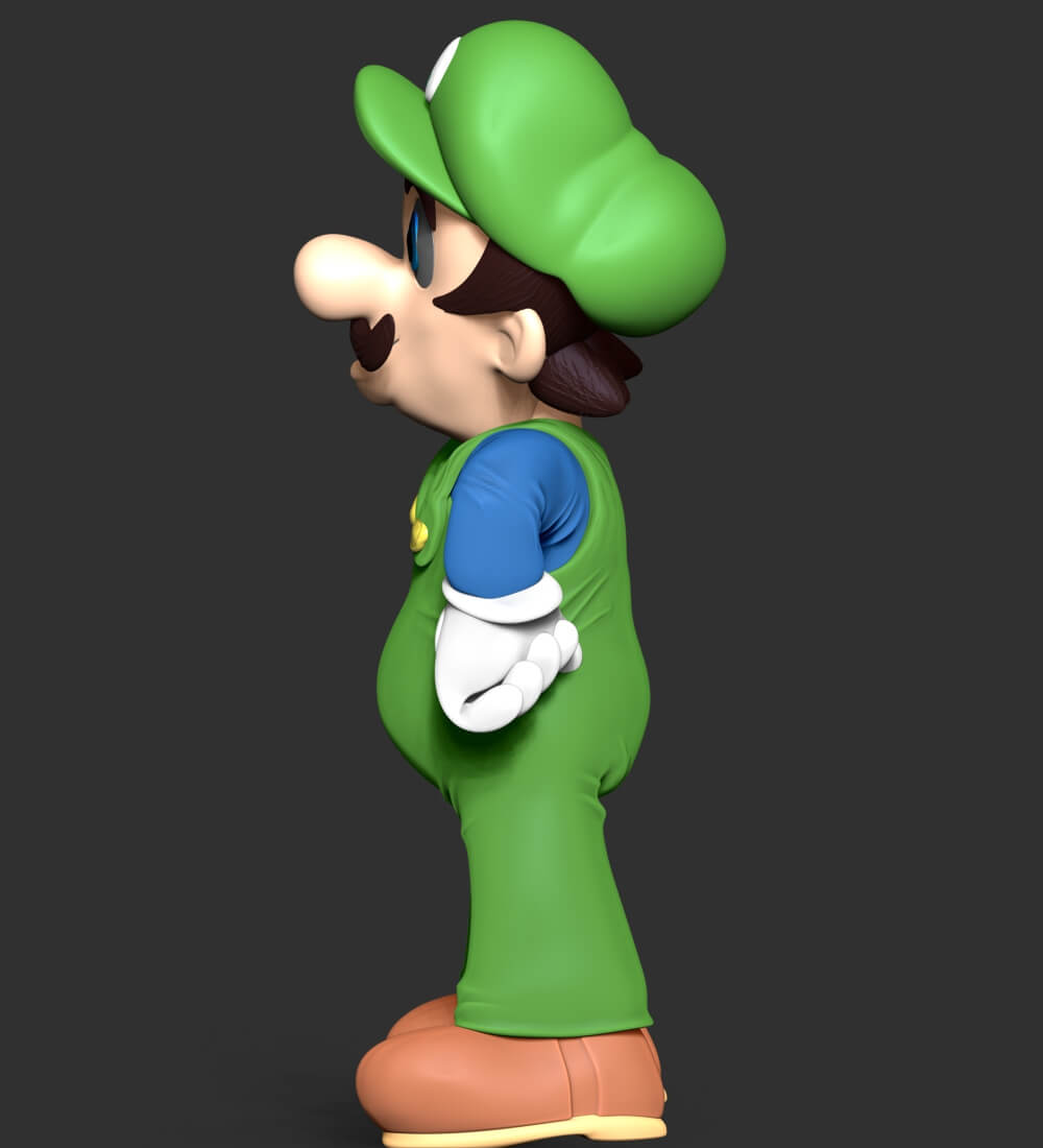 Luigi - The Super Mario 3D Model by lovemodel