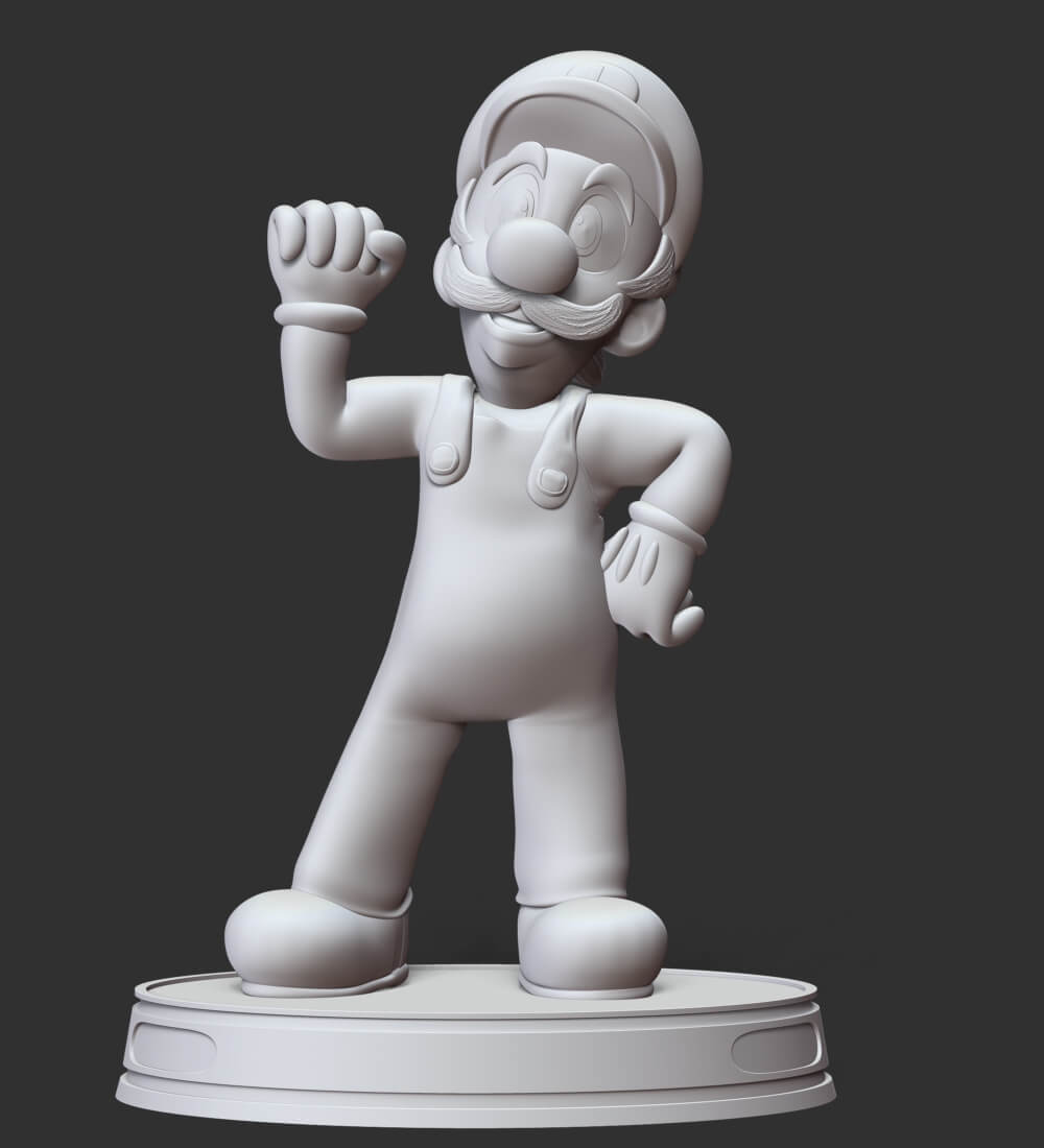 Luigi - The Super Mario 3D Model by lovemodel