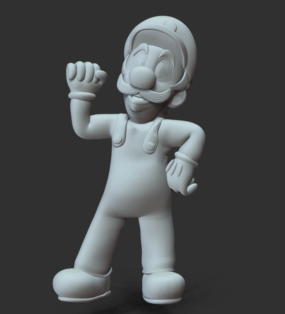Luigi - The Super Mario 3D Model by lovemodel