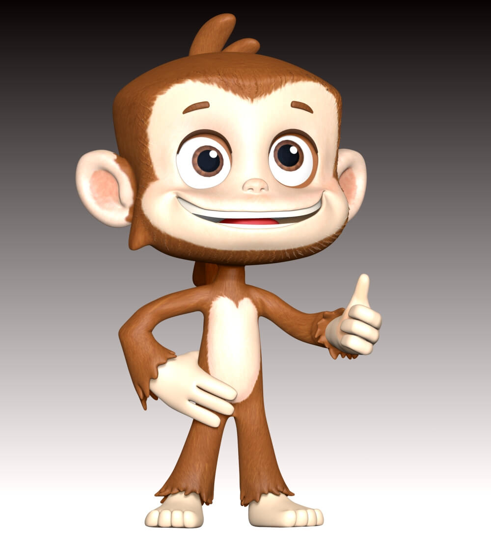 Mandy Monkey - Paw Patrol 3D Model by lovemodel