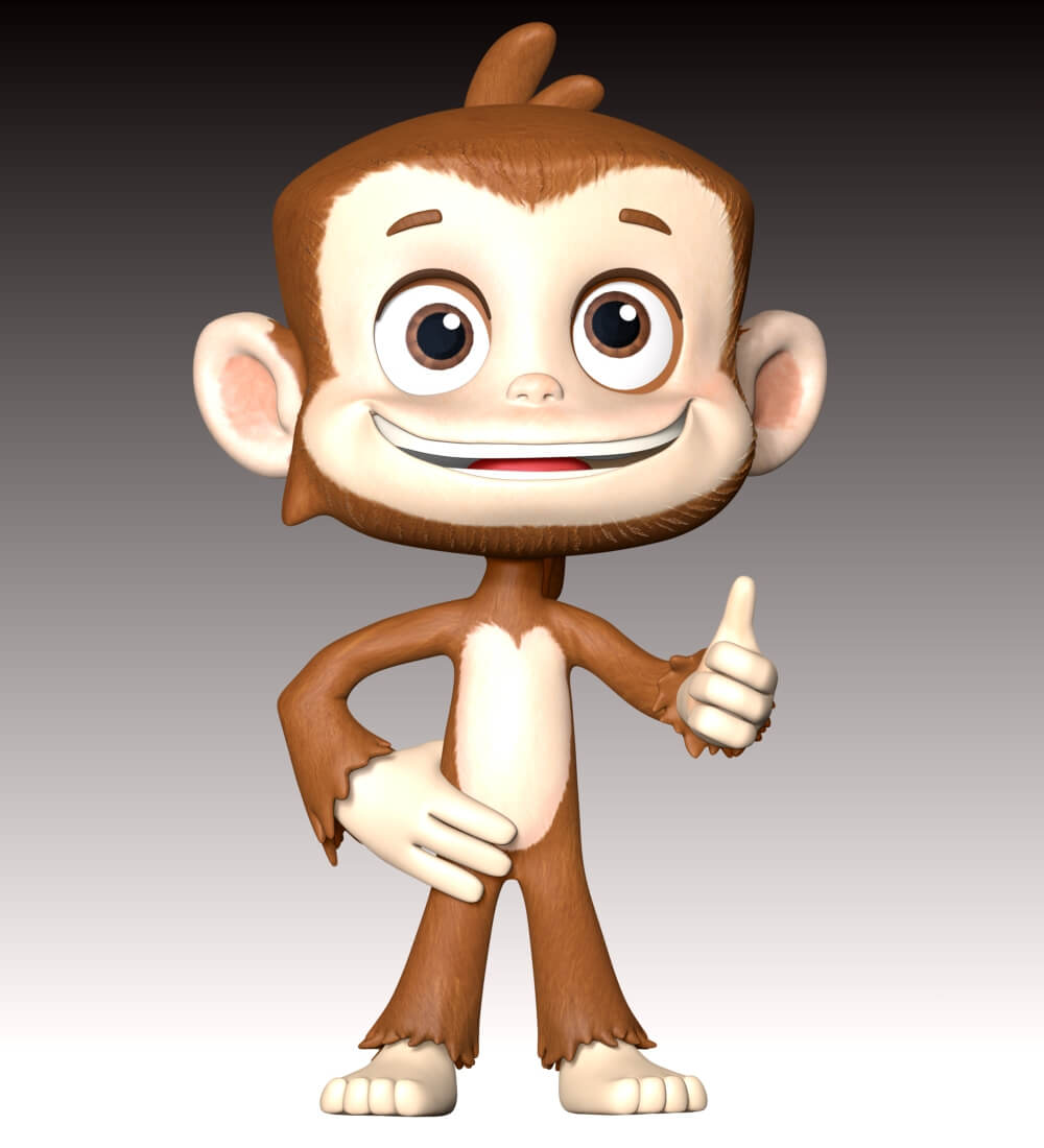 Mandy Monkey - Paw Patrol 3D Model by lovemodel