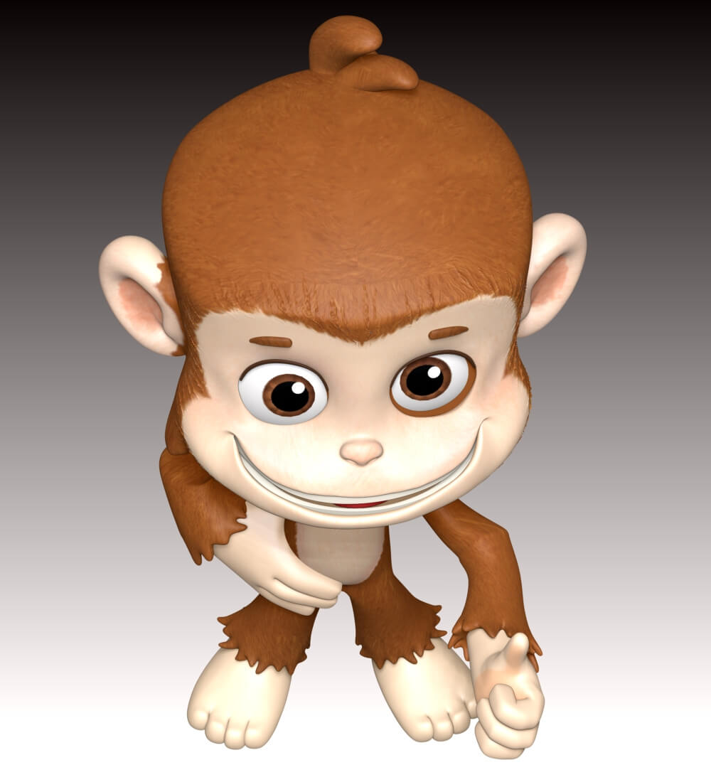 Mandy Monkey - Paw Patrol 3D Model by lovemodel