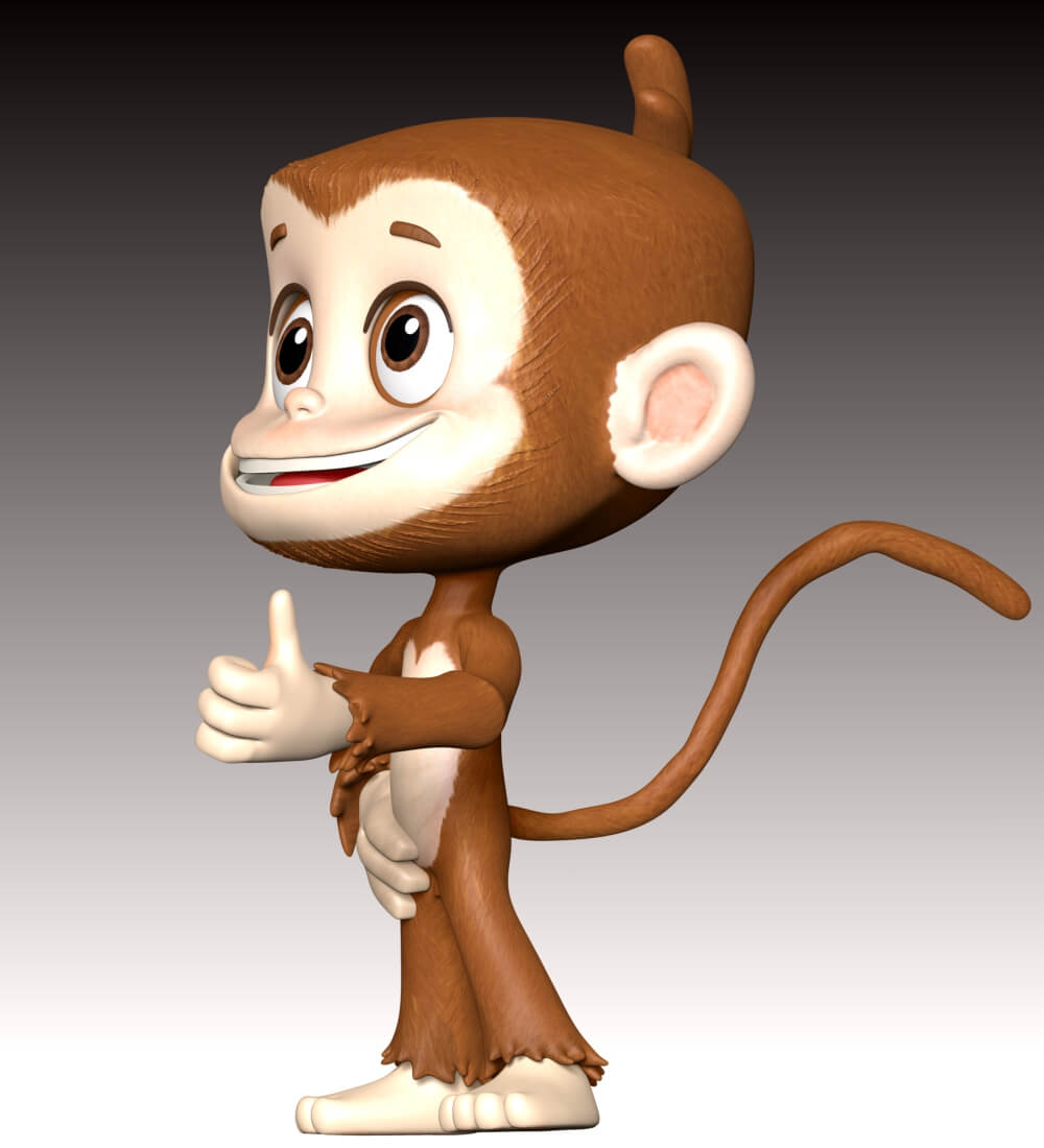 Mandy Monkey - Paw Patrol 3D Model by lovemodel