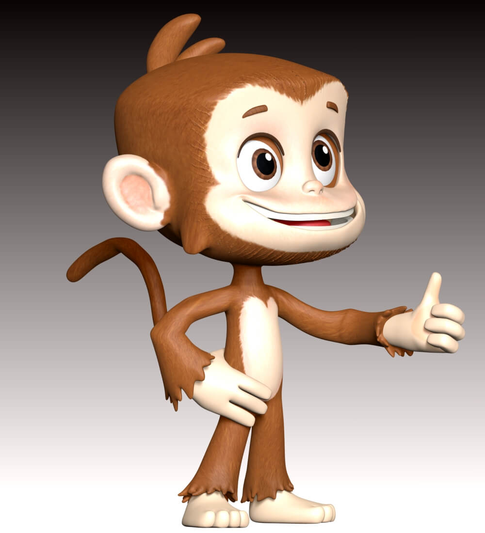 Mandy Monkey - Paw Patrol 3D Model by lovemodel
