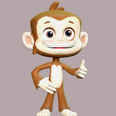 Mandy Monkey - Paw Patrol 3D Model by lovemodel