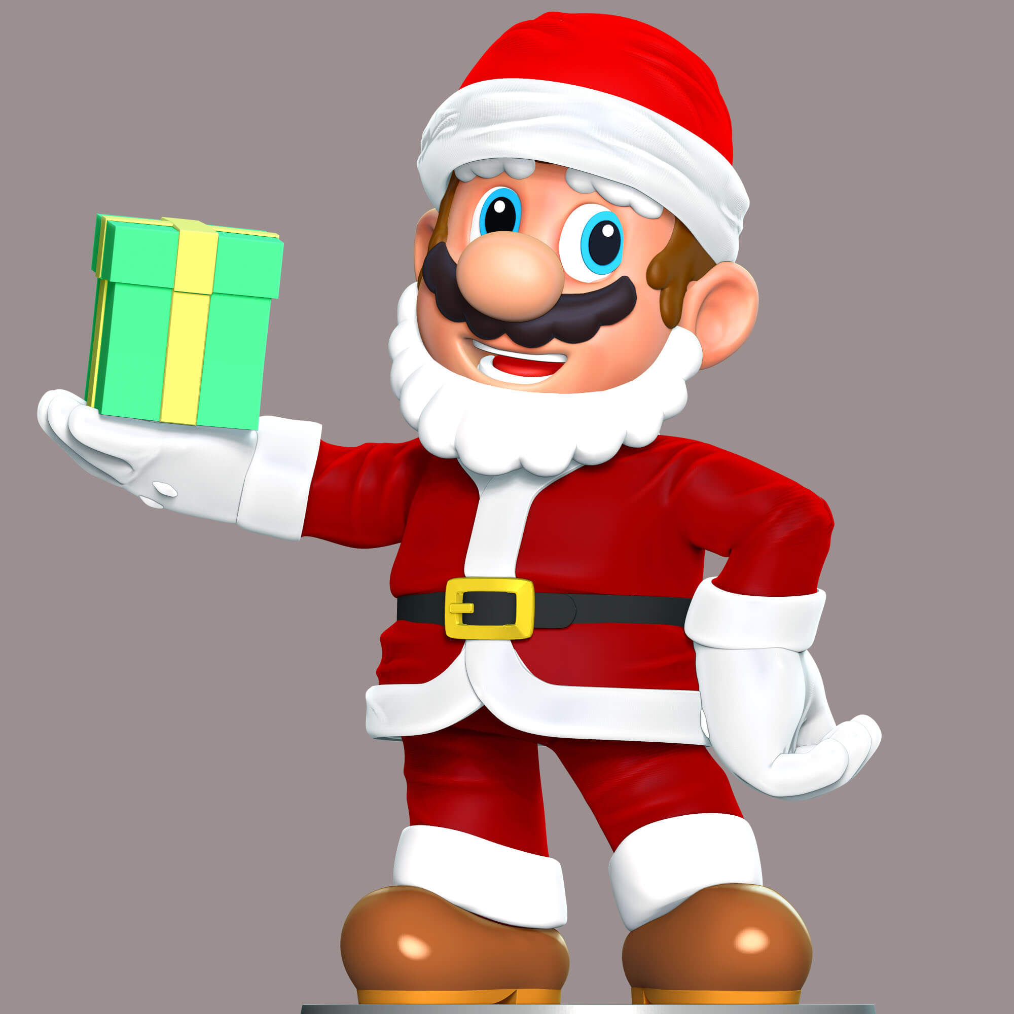 Mario Santa - Merry Christmas 3D Model by lovemodel