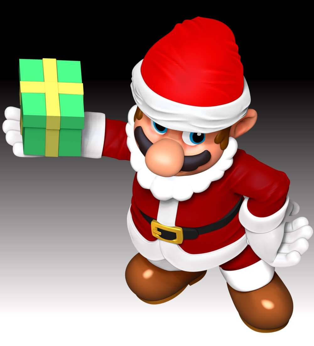 Mario Santa - Merry Christmas 3D Model by lovemodel