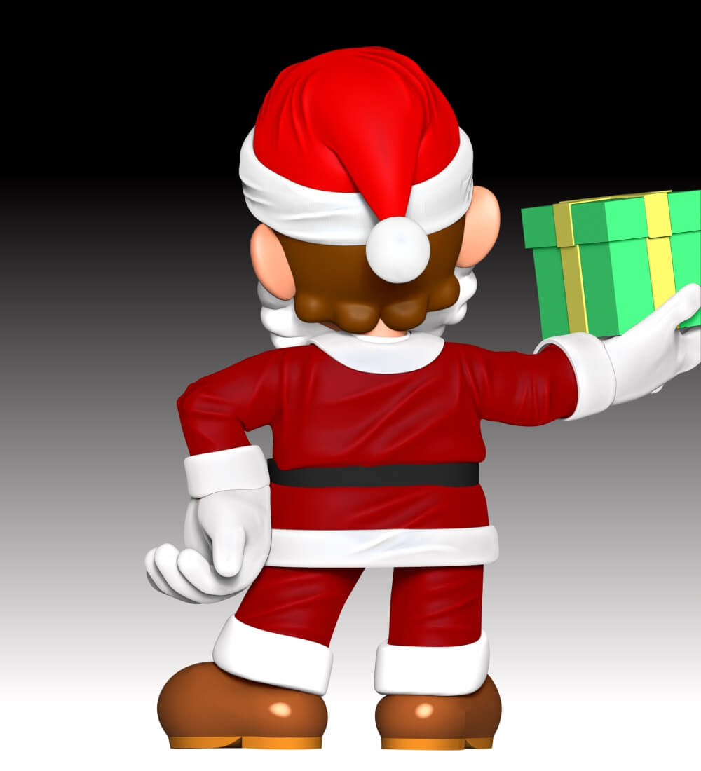 Mario Santa - Merry Christmas 3D Model by lovemodel